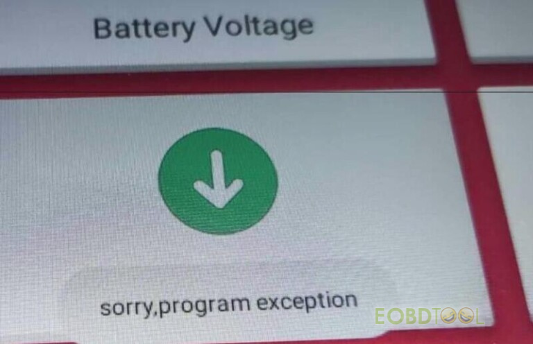 How to Solve LAUNCH X431 CRP919E “Program Exception” Problem?